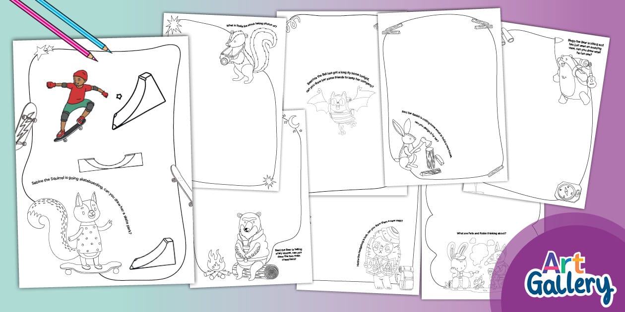 Woodland Doodle Activities - Twinkl