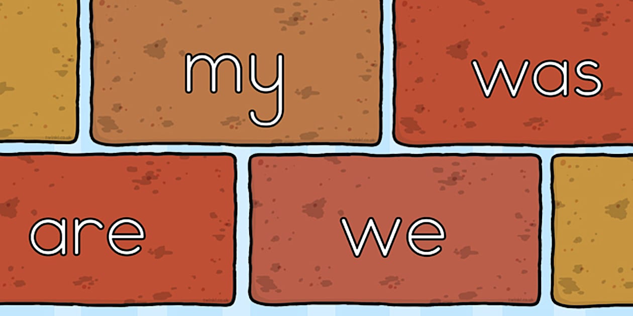 Phase 3 Tricky Words On Bricks (Teacher-Made) - Twinkl