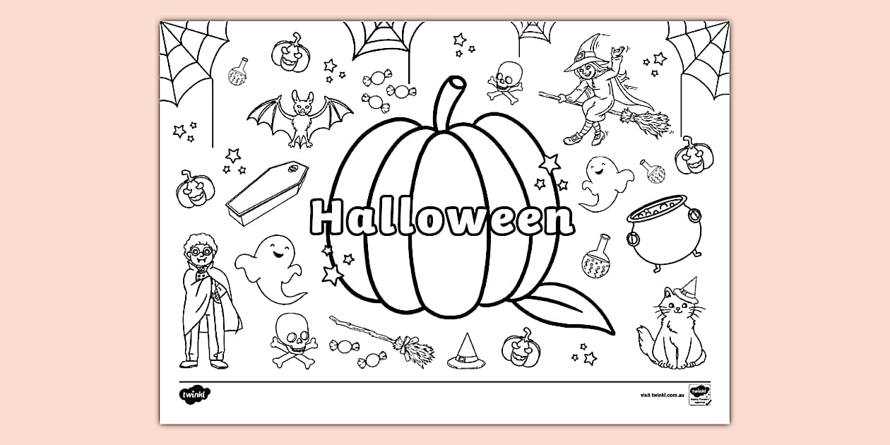 Halloween Colouring Sheet