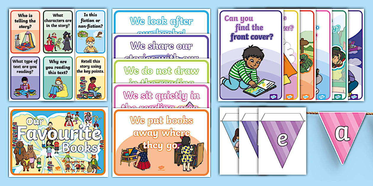 KS1 Reading Area Display Pack (teacher made) - Twinkl
