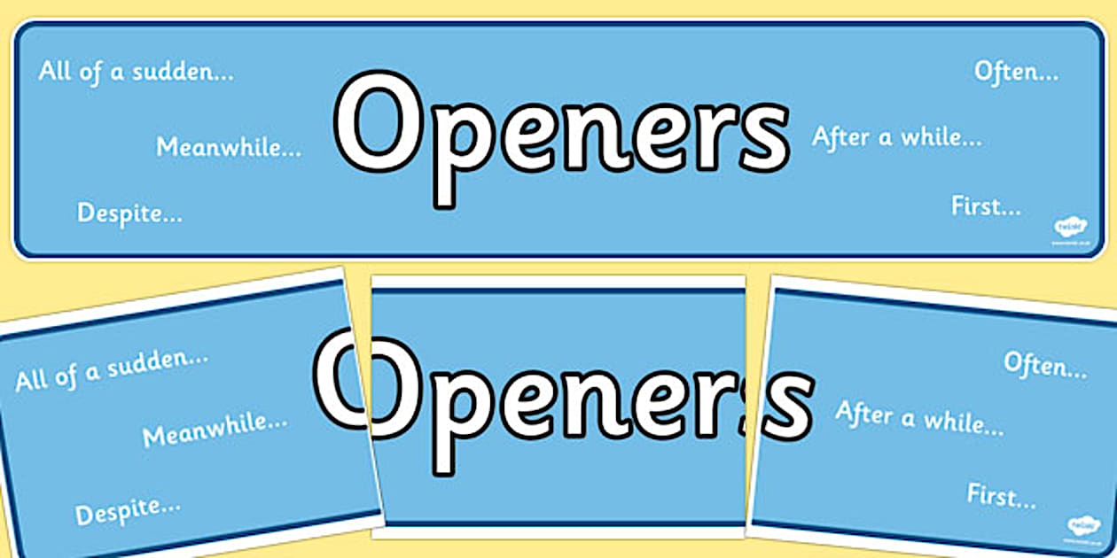 Openers Display Banner (teacher made) - Twinkl