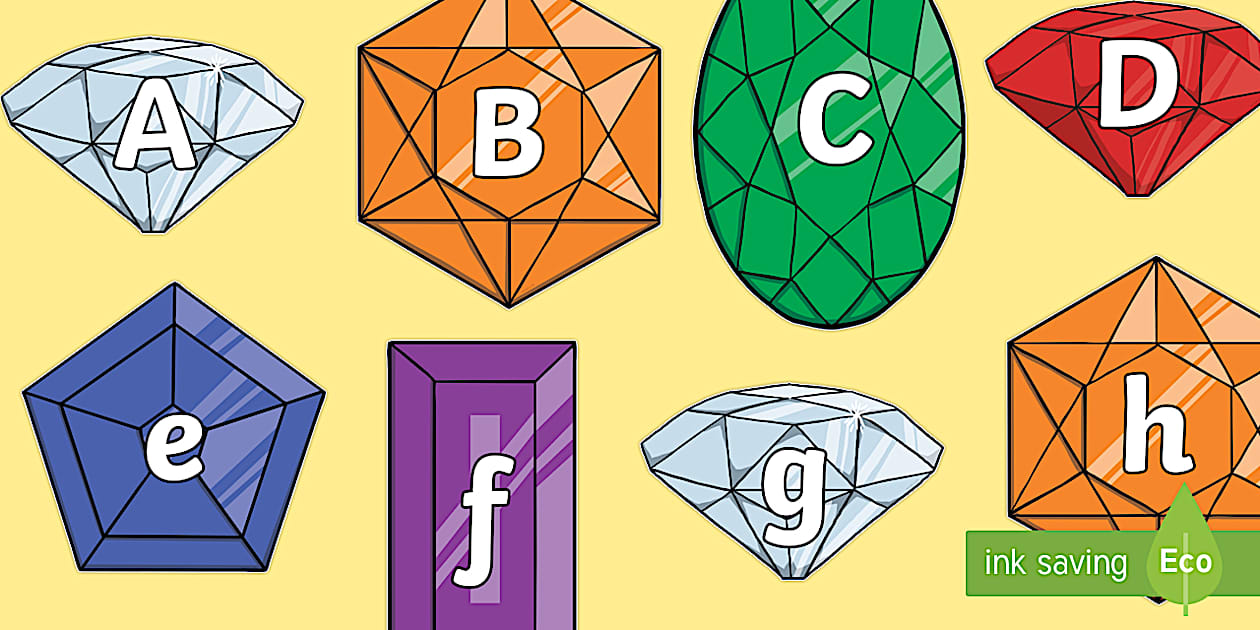 A to Z on Precious Gems (teacher made) - Twinkl