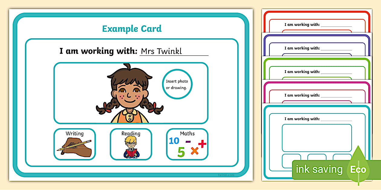 I Am Working With Support Cards - Twinkl