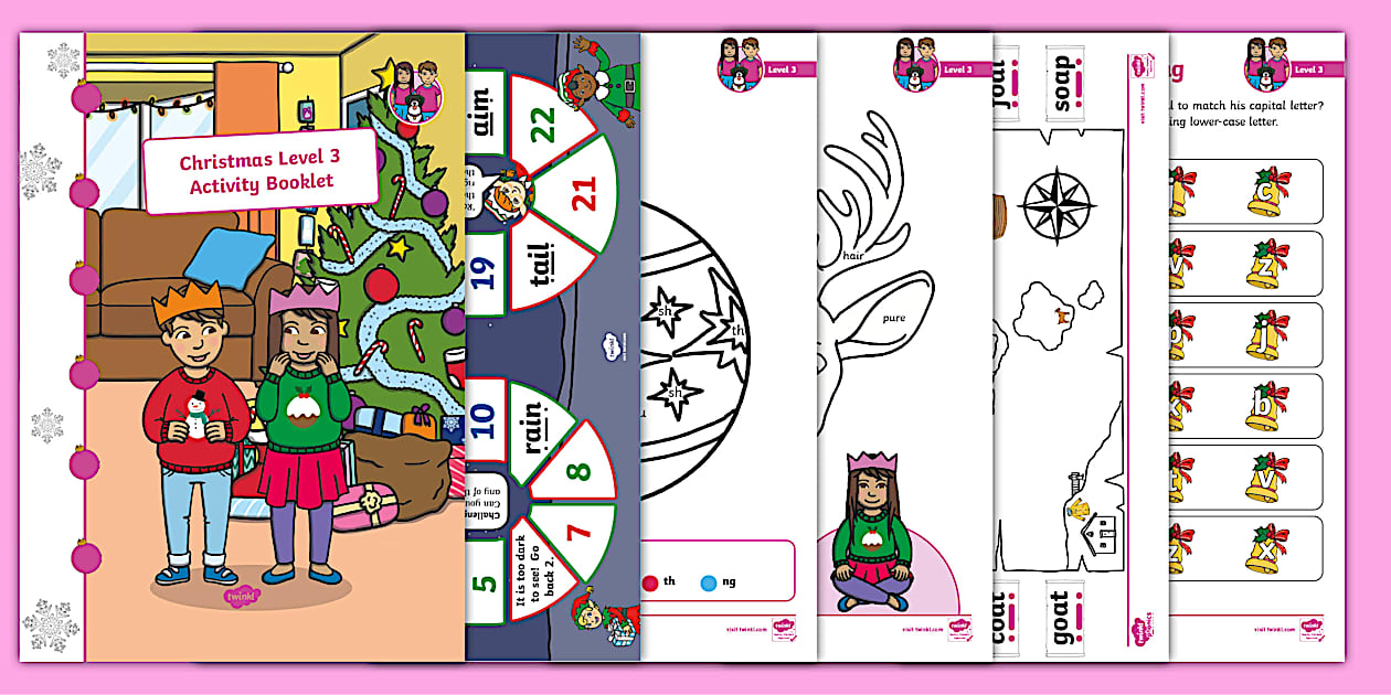 Christmas Phonics Level 3 Activity Booklet (Teacher-Made)