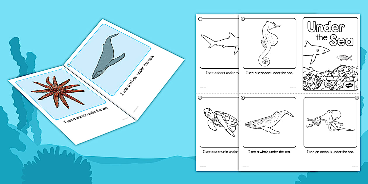 Printable Under the Sea Early Emergent Reader | Twinkl USA