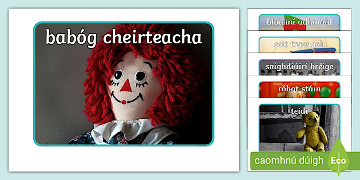 The Old Toy Room Old Toys Photo Pack Gaeilge