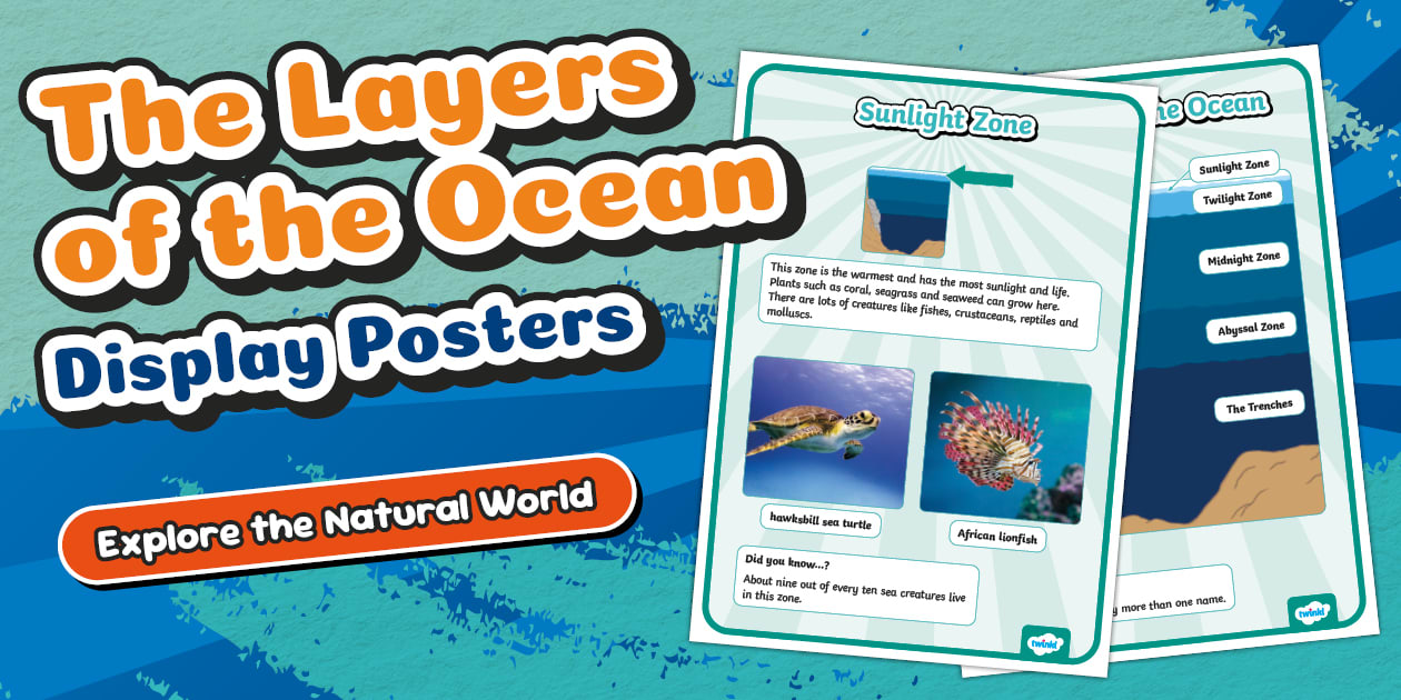 KS1 The Layers of the Ocean Display Posters