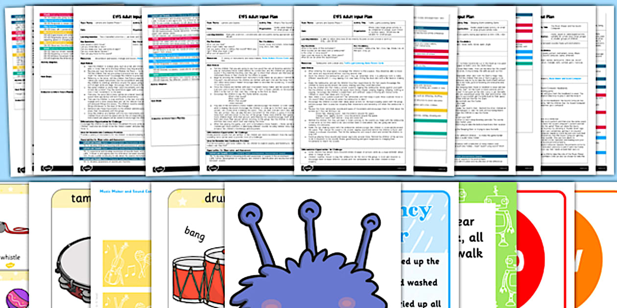 EYFS Aspect 2: Instrumental Sounds Adult Input Planning and Resource Pack