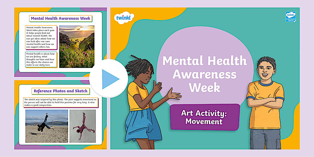 UKS2 Mental Health Awareness Week Art Activity: Movement