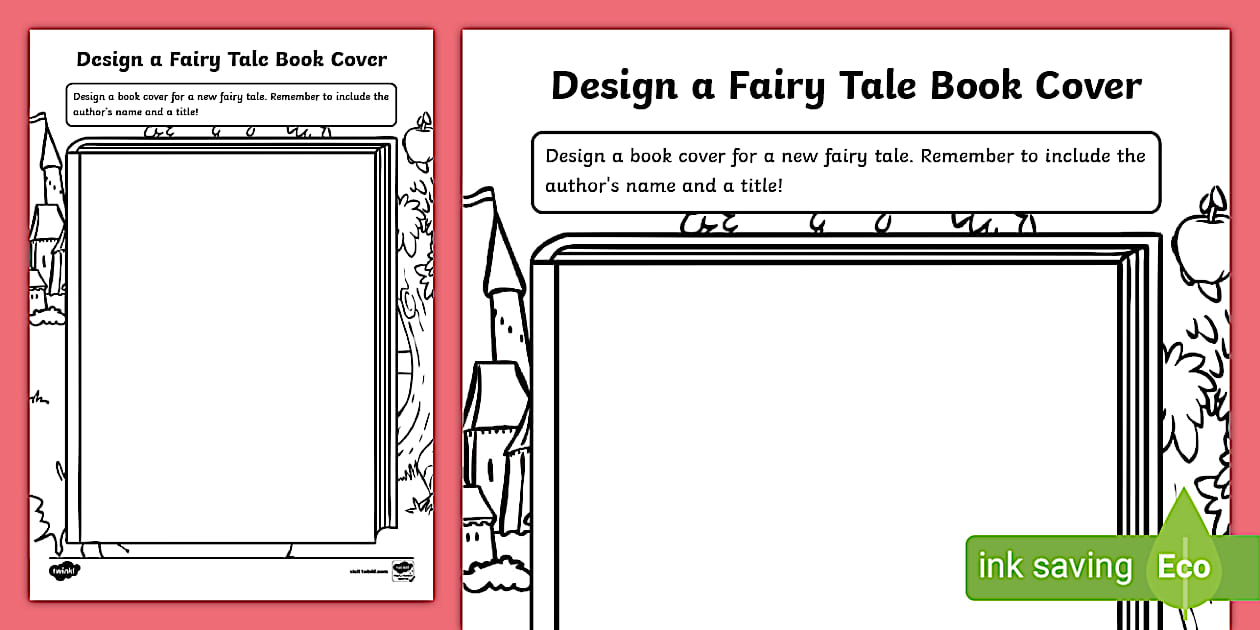 Design a Fairy Tale Book Cover Worksheet - Twinkl