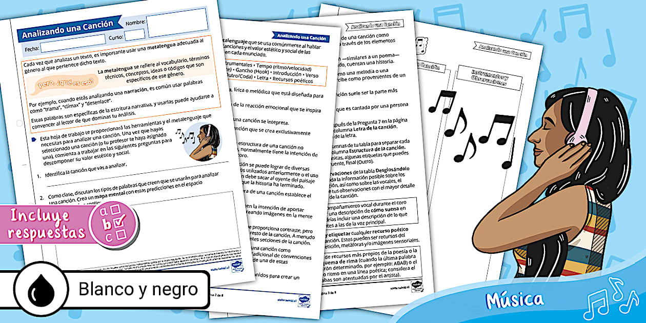 Guía | Análisis | Musical | KS3 | Lenguaje y Comunicación