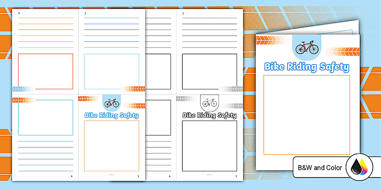 Bike Riding Safety Brochure Worksheet (Teacher-Made)