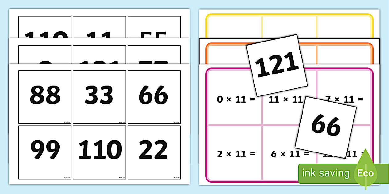 👉 11 Times Table Bingo - Twinkl - KS2 (teacher made)