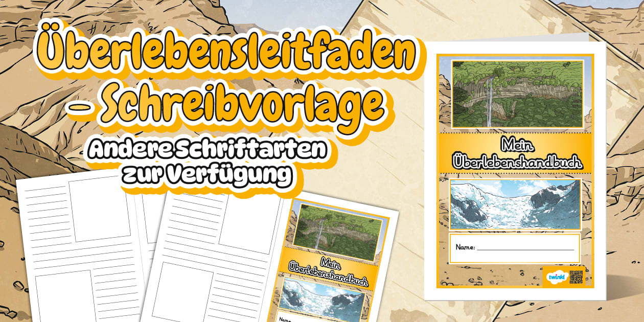 Überlebensleitfaden - Schreibvorlage