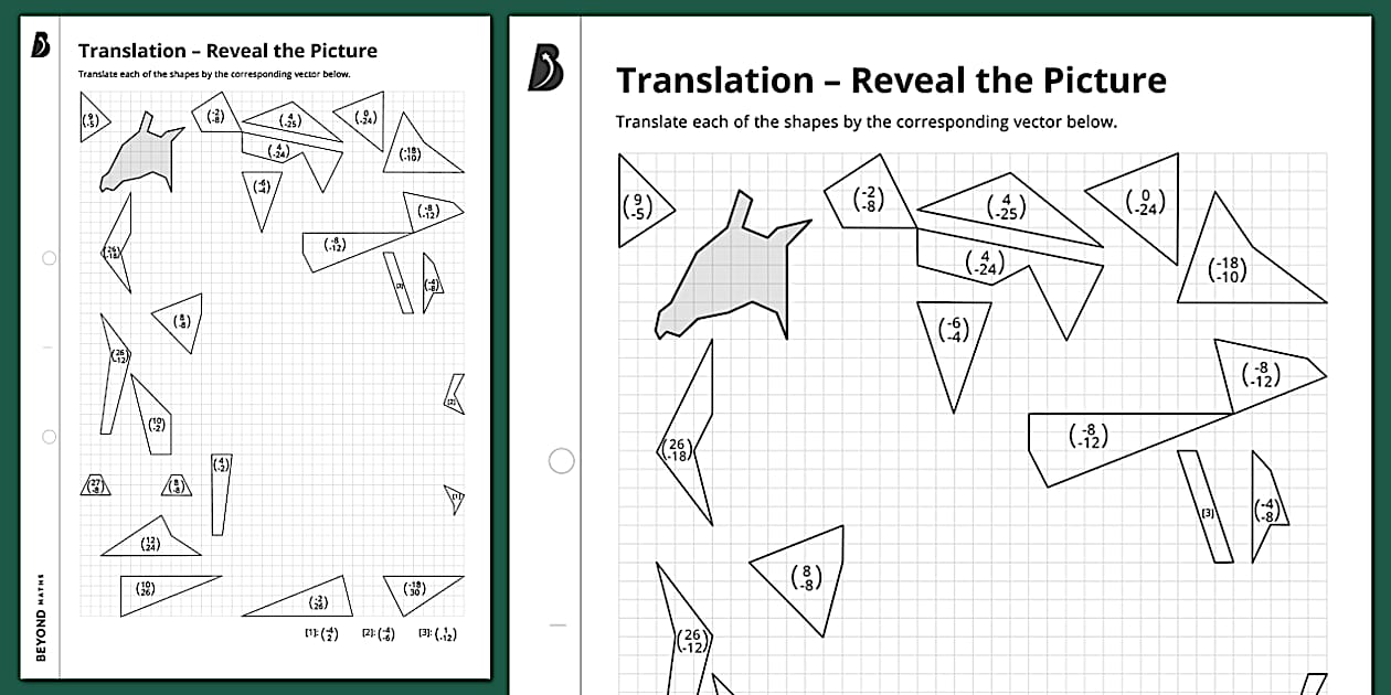 👉 Translations - Reveal the Picture (teacher made)