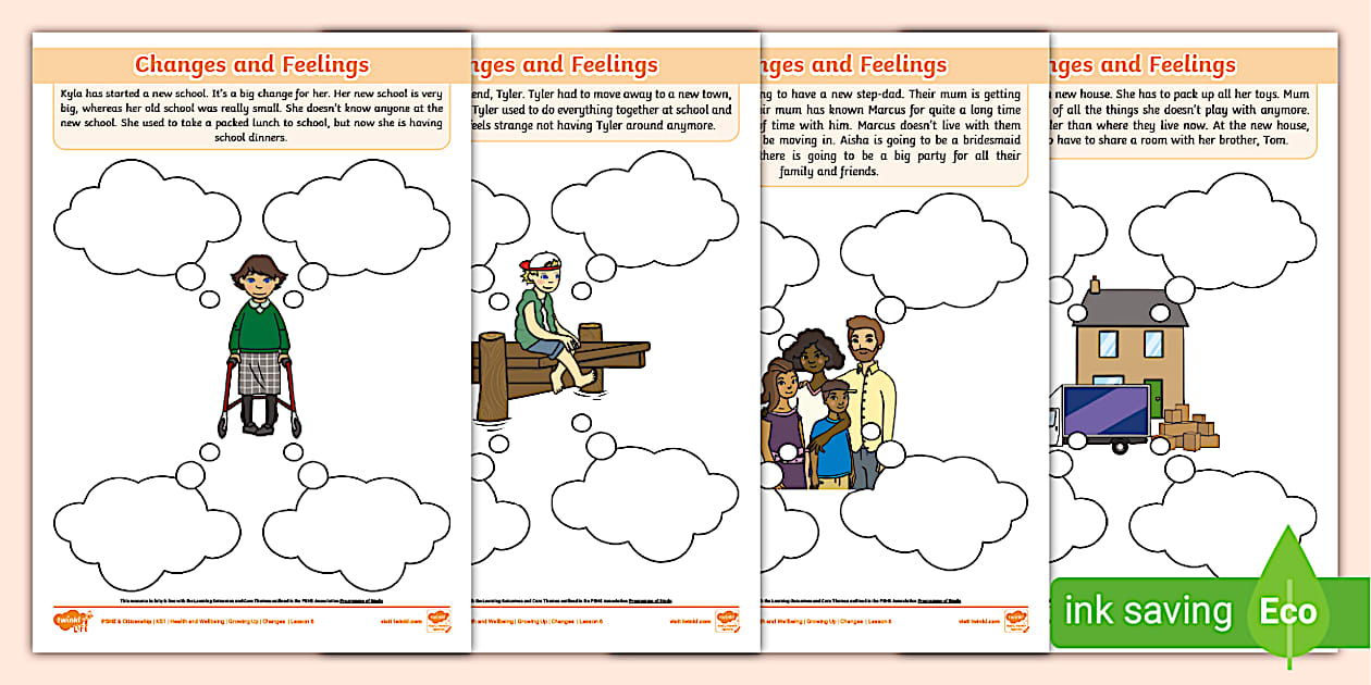 KS1 Changes and Feelings Activity - Transitions Resource