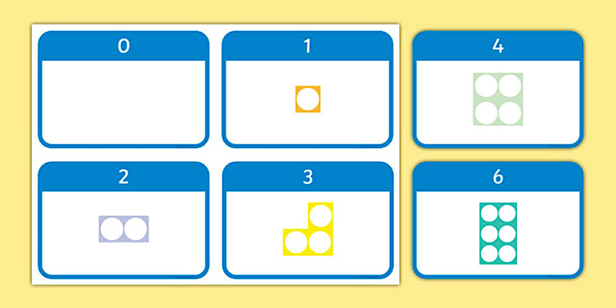 Editable Number and Number Shape Up to 50 Flash Cards