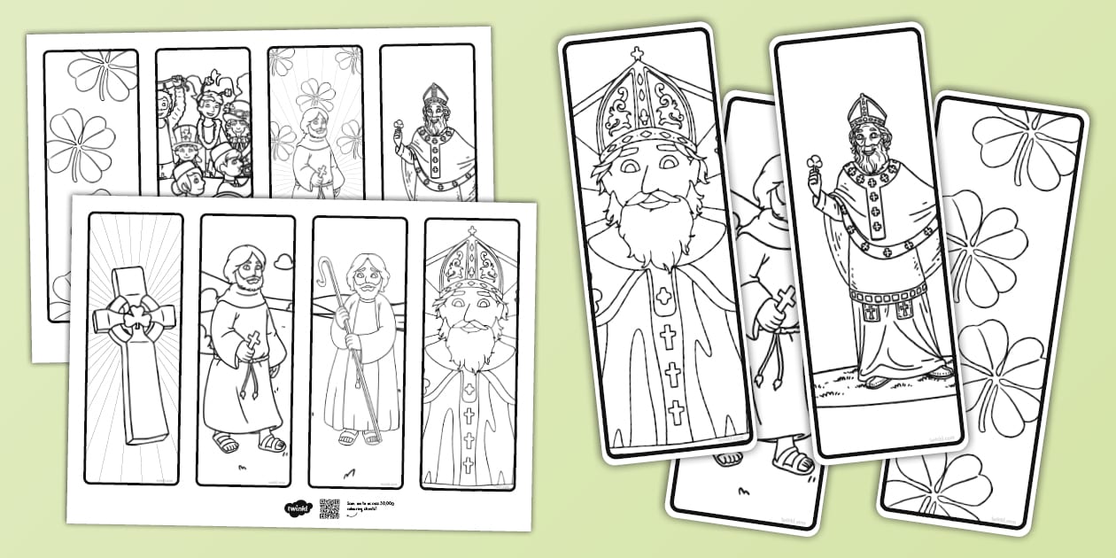 St. Patrick's Day Colouring Bookmarks (teacher made)