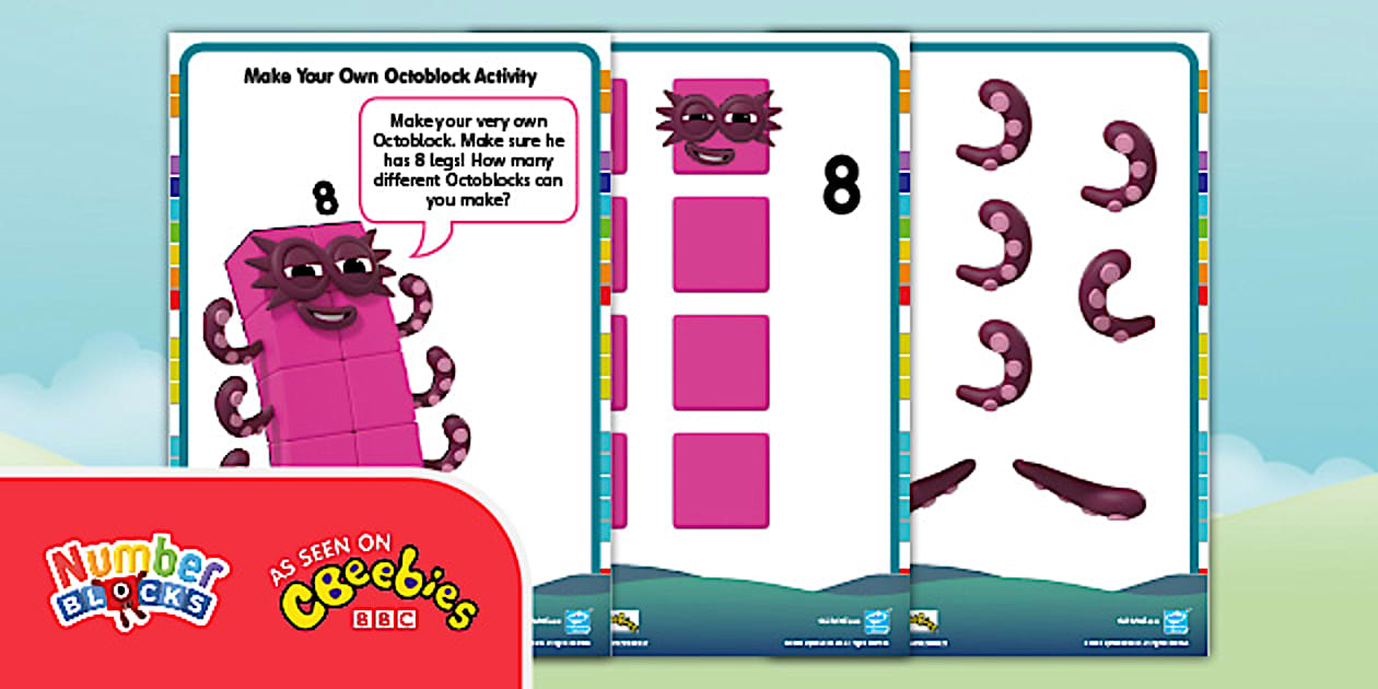 👉 Numberblocks: Make Your Own Octoblock Activity Pack
