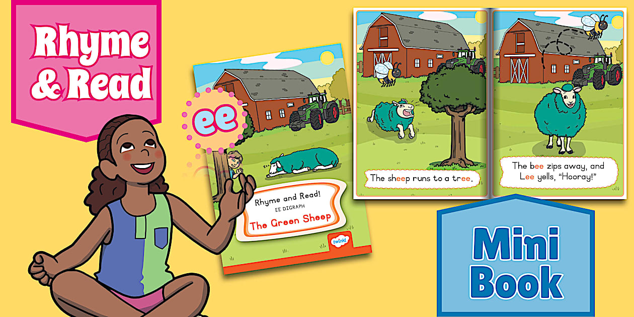 Foundation Phase Phonics - Rhyme and Read Mini Book - The Green Sheep (CAPS