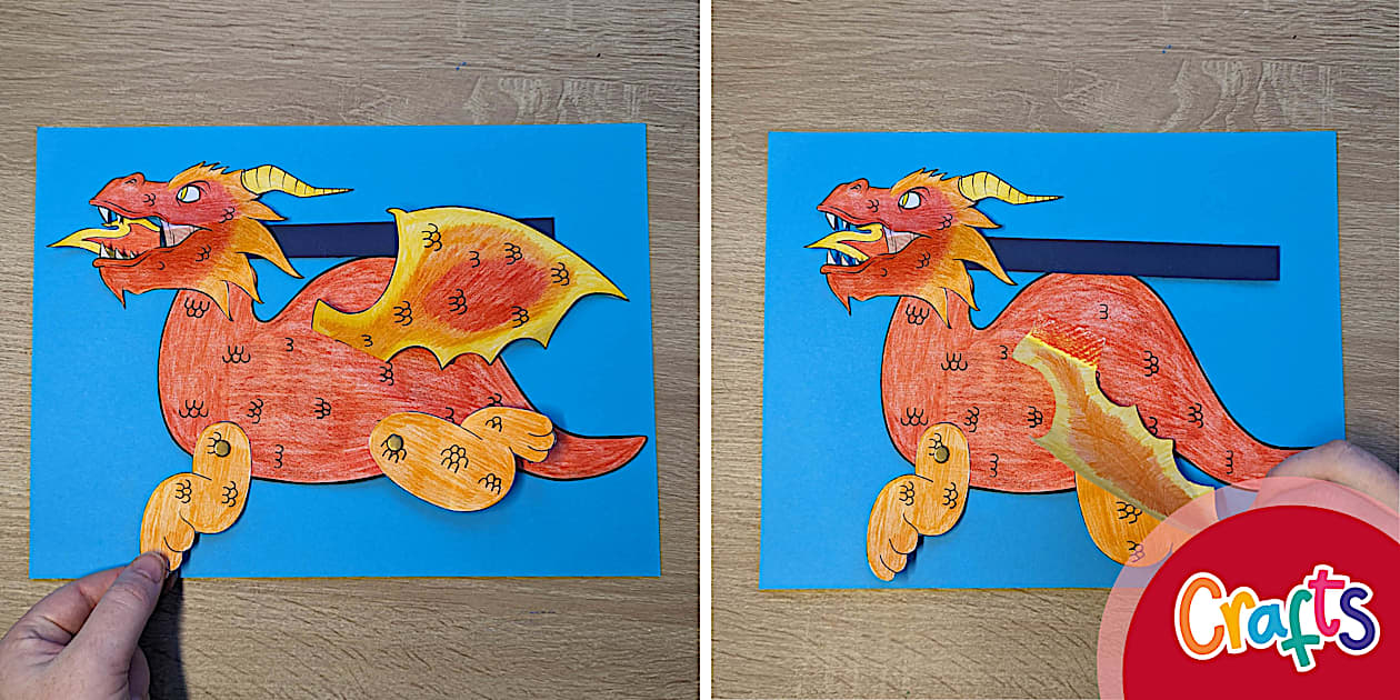 Moving Dragon Picture | Twinkl Crafts (teacher made)