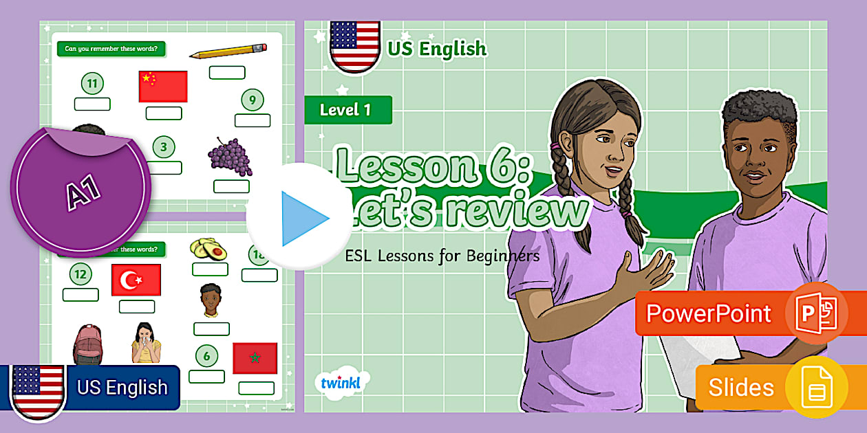ESL Curriculum (US-English Version) Level 1, Lesson 6