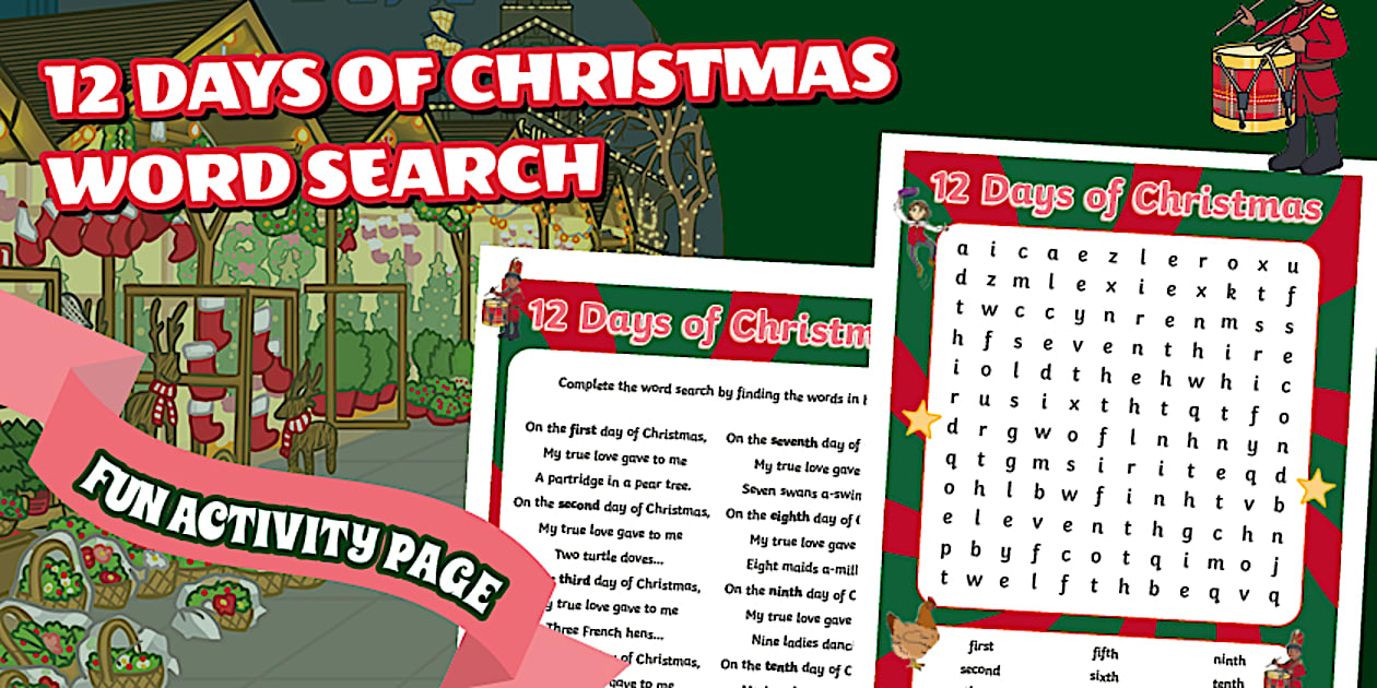 👉 Christmas Maths Word Search Activity | Twinkl