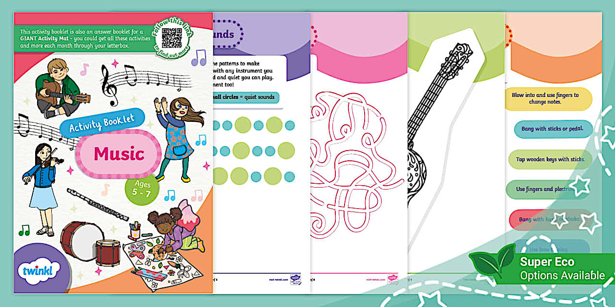 👉 Music Activity Booklet (Ages 5 - 7)