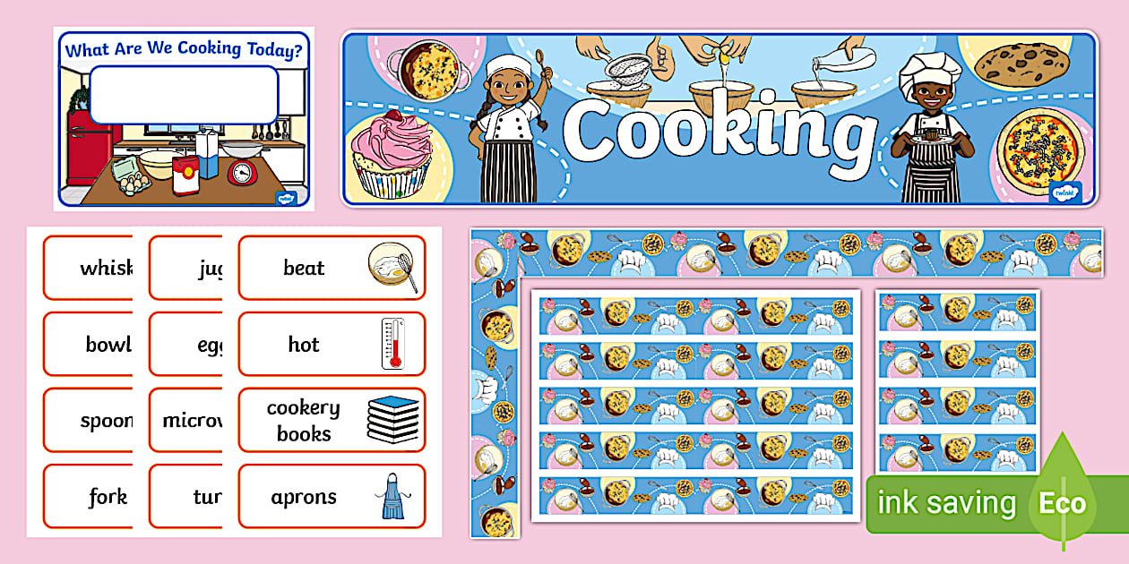 EYFS Cooking Display Pack (teacher made) - Twinkl