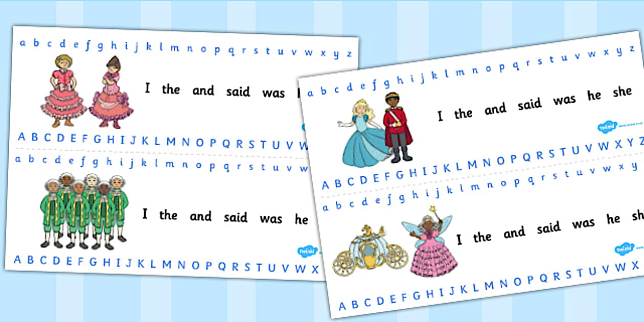 Editable Cinderella Alphabet Strips - Twinkl
