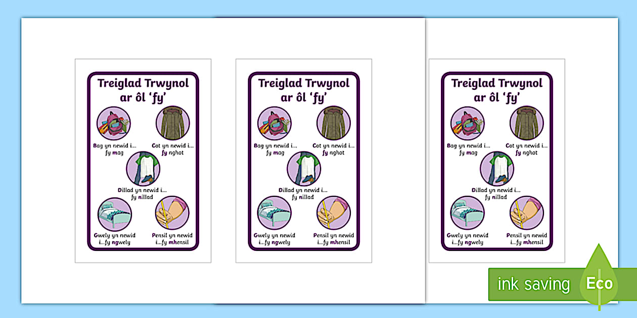 Ffrâm Ikea Tolsby/Fiestad Poster Treiglad Trwynol ar ôl 'fy'
