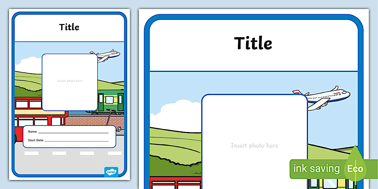 EYFS Editable Transport-Themed Learning Journey Front Cover