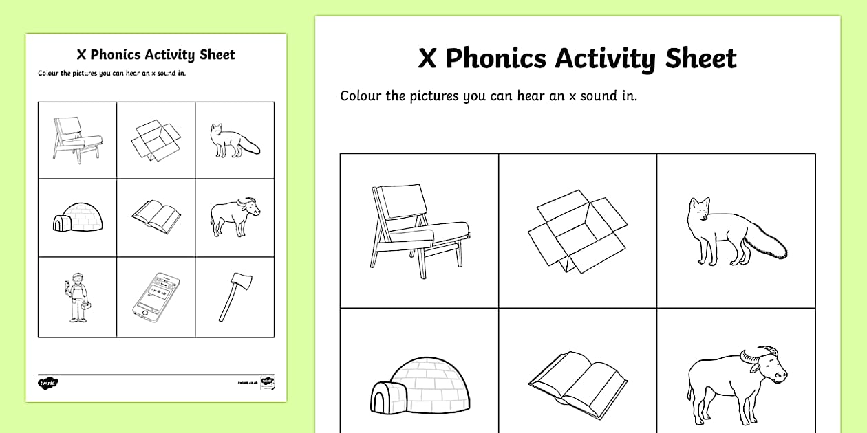 x Phonics Colouring Worksheet / Worksheet (teacher made)