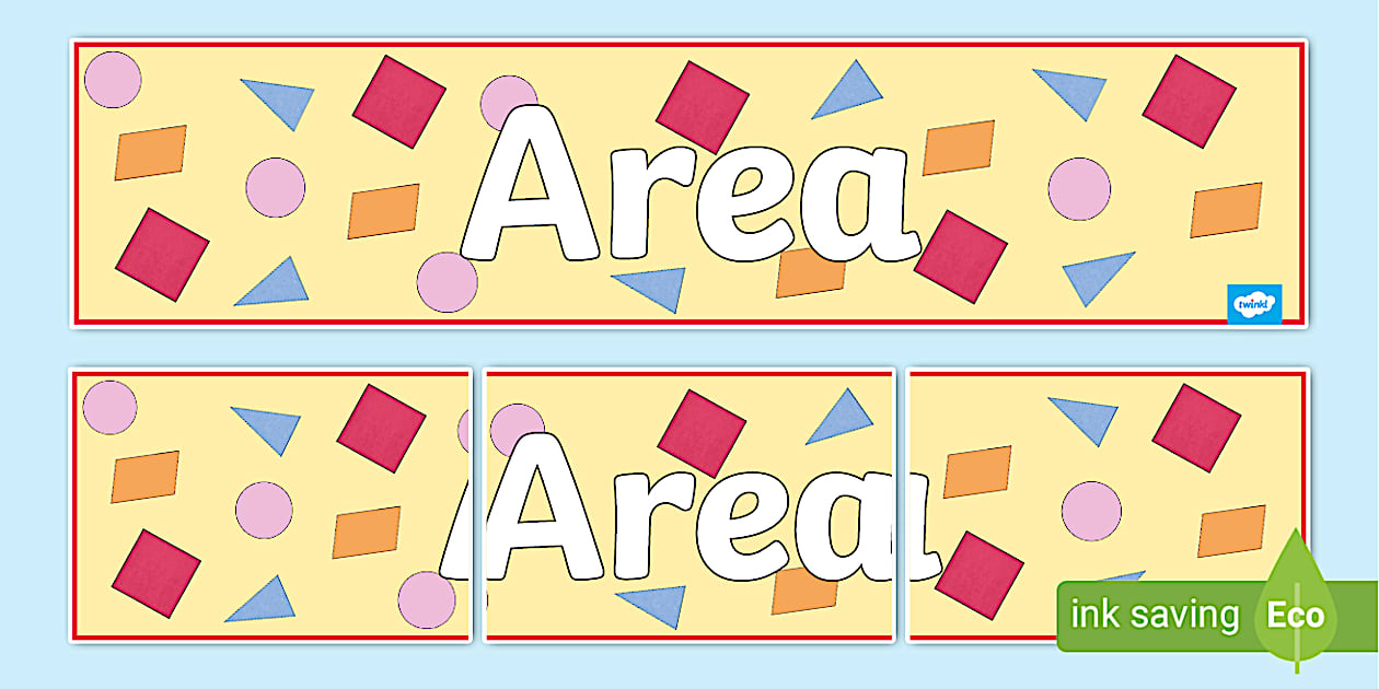 👉 Area Display Banner (teacher made) - Twinkl