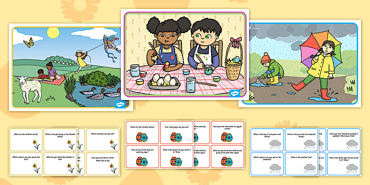 Spring Scenes and Question Pack | EYFS | Twinkl - Twinkl