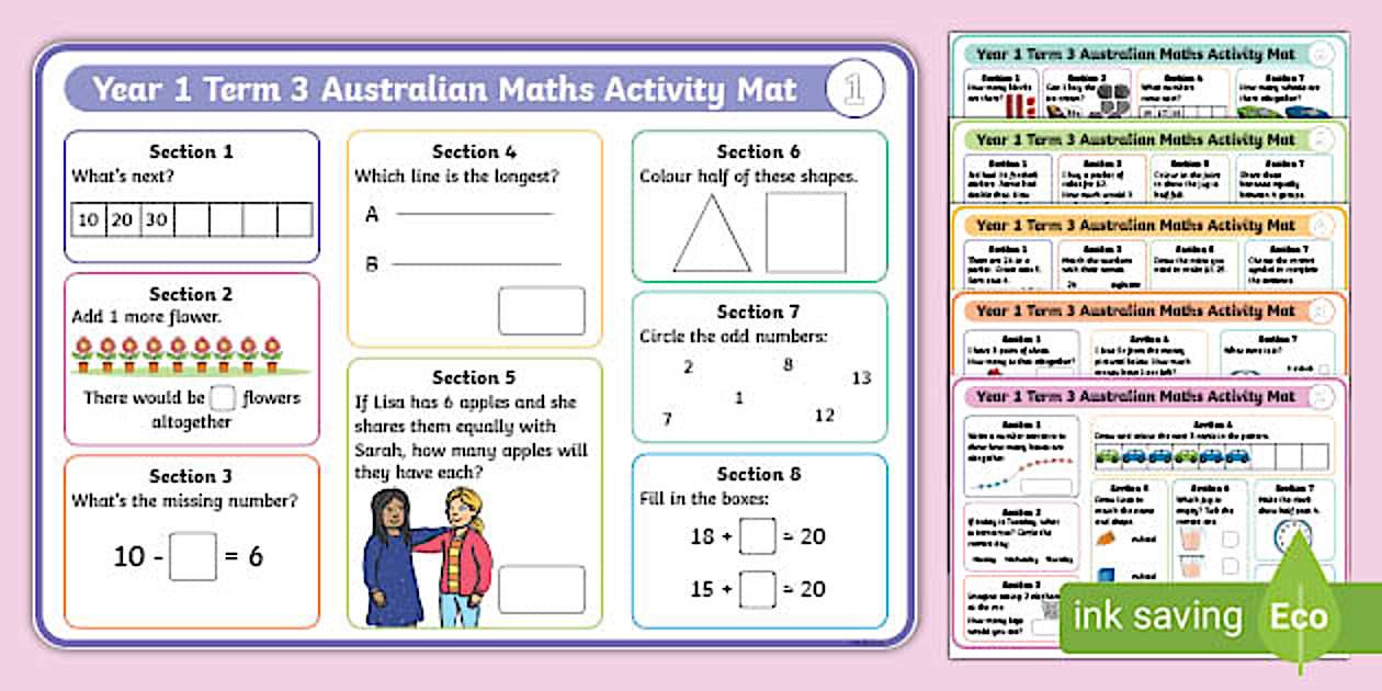 Year 1 Maths Worksheets | Activity Mats | Summer 1 - Twinkl