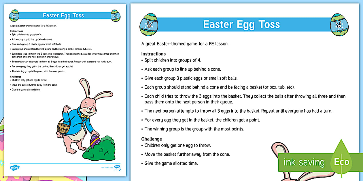 Egg Throwing Game | Easter Egg Toss | Adult Guidance