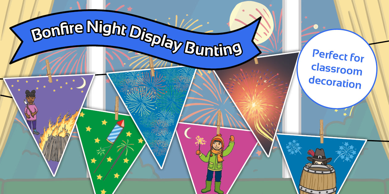 Bonfire Night Display Bunting