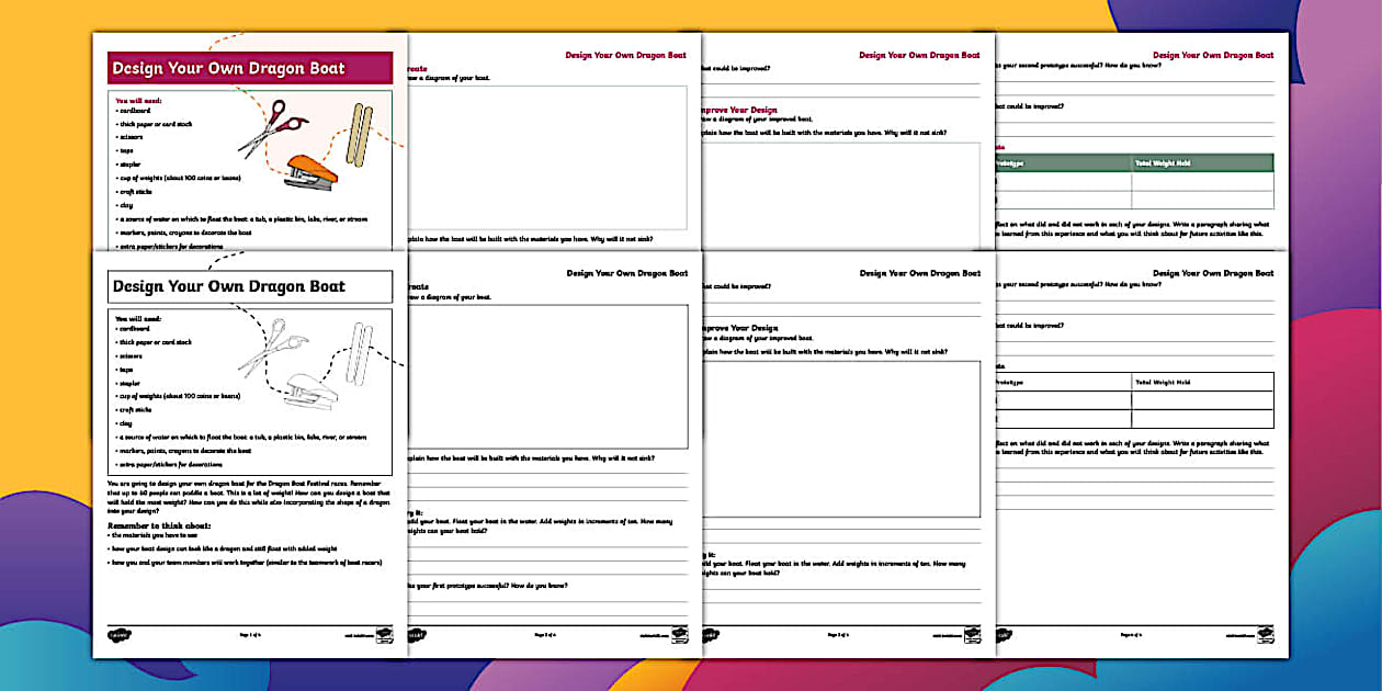 Dragon Boat STEAM Activity | Teaching Resources | Twinkl USA
