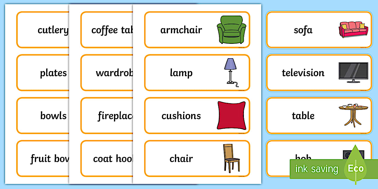 QLD Australian Home Corner Role Play Labels - Twinkl