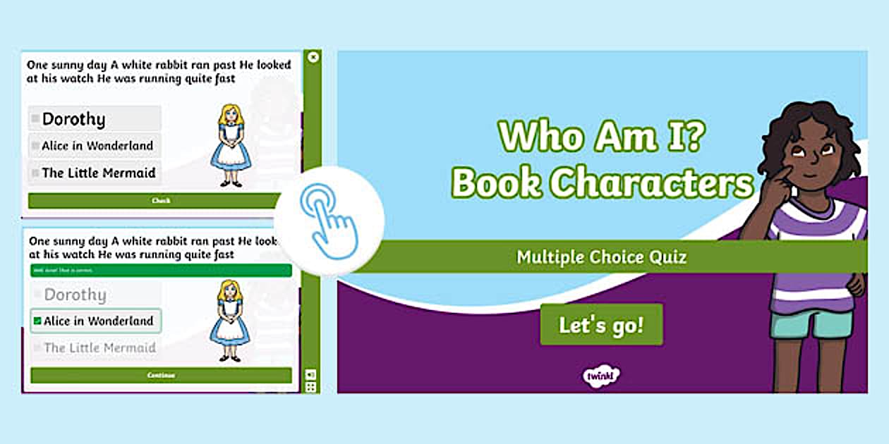 Who Am I? Book Characters | Twinkl Go Interactive Game