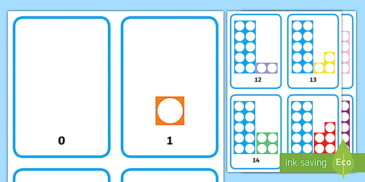 Editable Number Digit Cards 0-50 Flash Cards - Twinkl