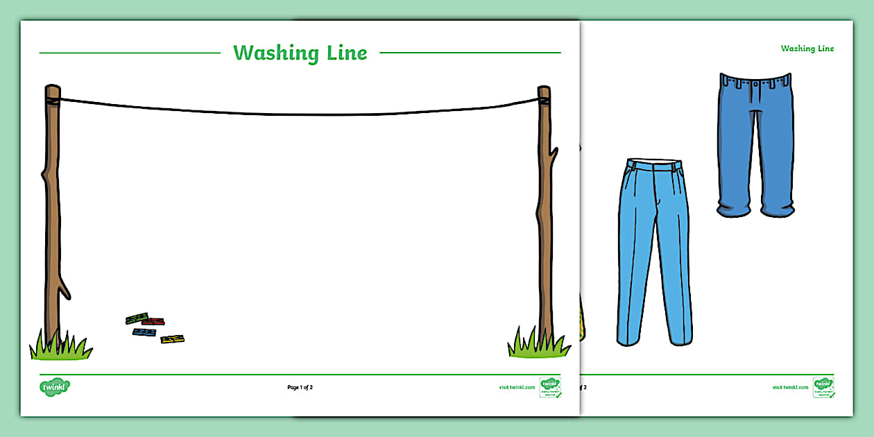 Attention And Listening: Washing Line (Teacher-Made)