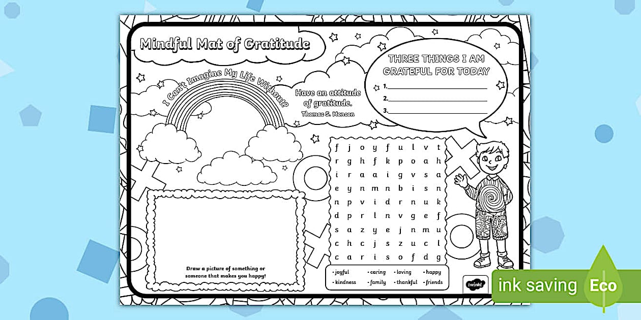 Mindful Mat of Gratitude F-2 (teacher made) - Twinkl