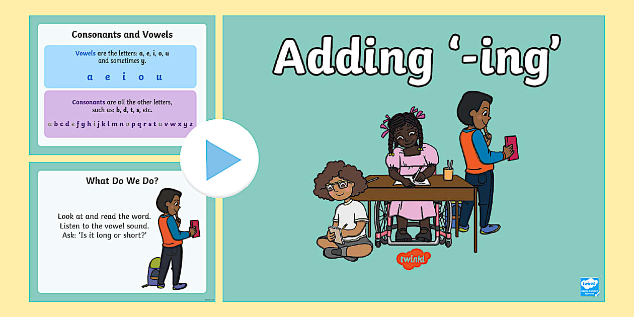 Caribbean-- Adding '-ing' to the End of Words PowerPoint - KS1 Resources