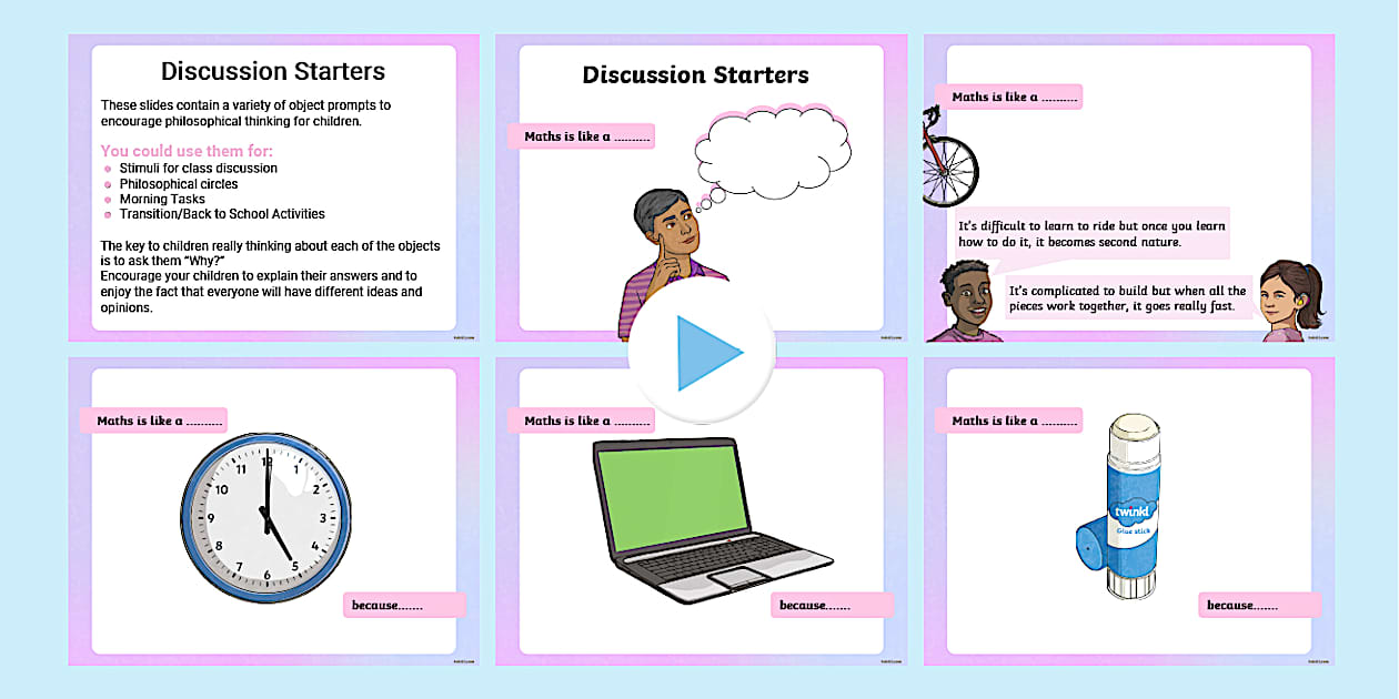 👉 Maths is... Discussion Starters PowerPoint - Twinkl