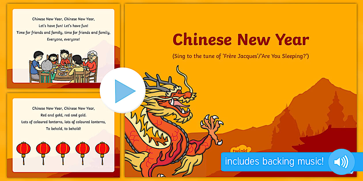 Chinese New Year Song PowerPoint (teacher made) - Twinkl