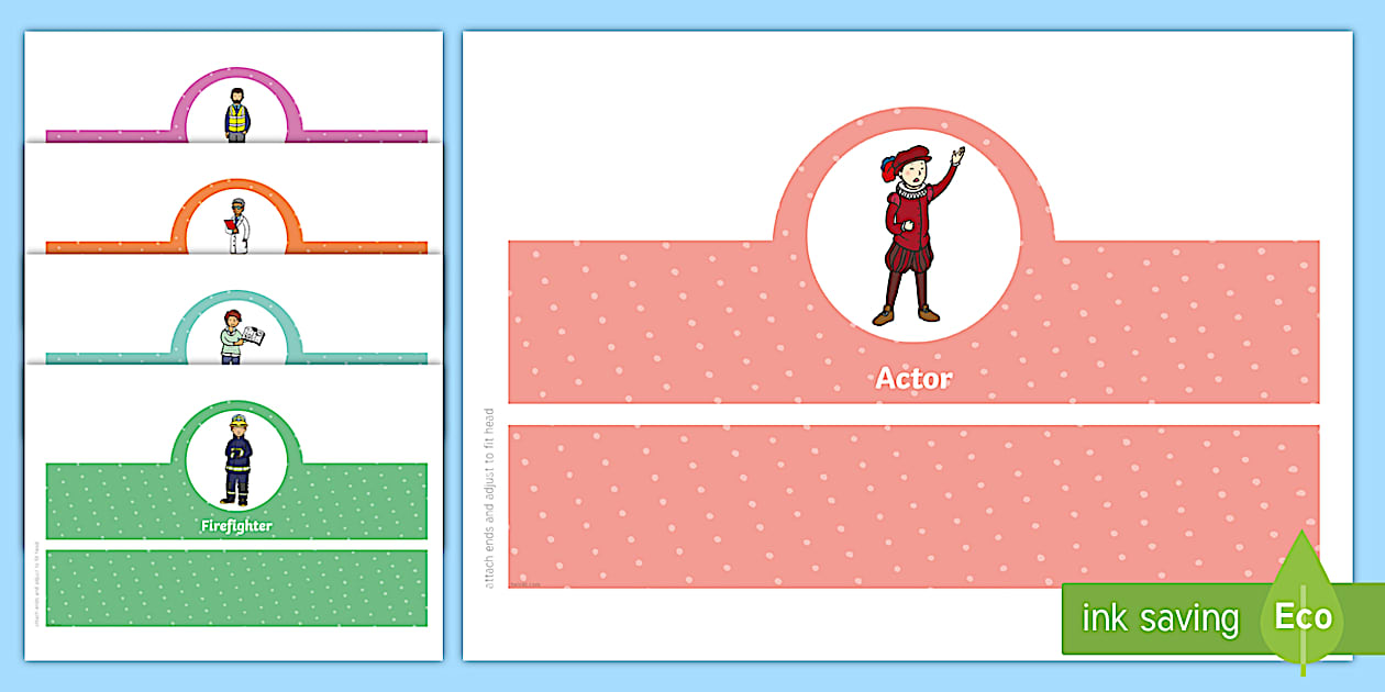 Occupations Headband Oral Language Game - Twinkl