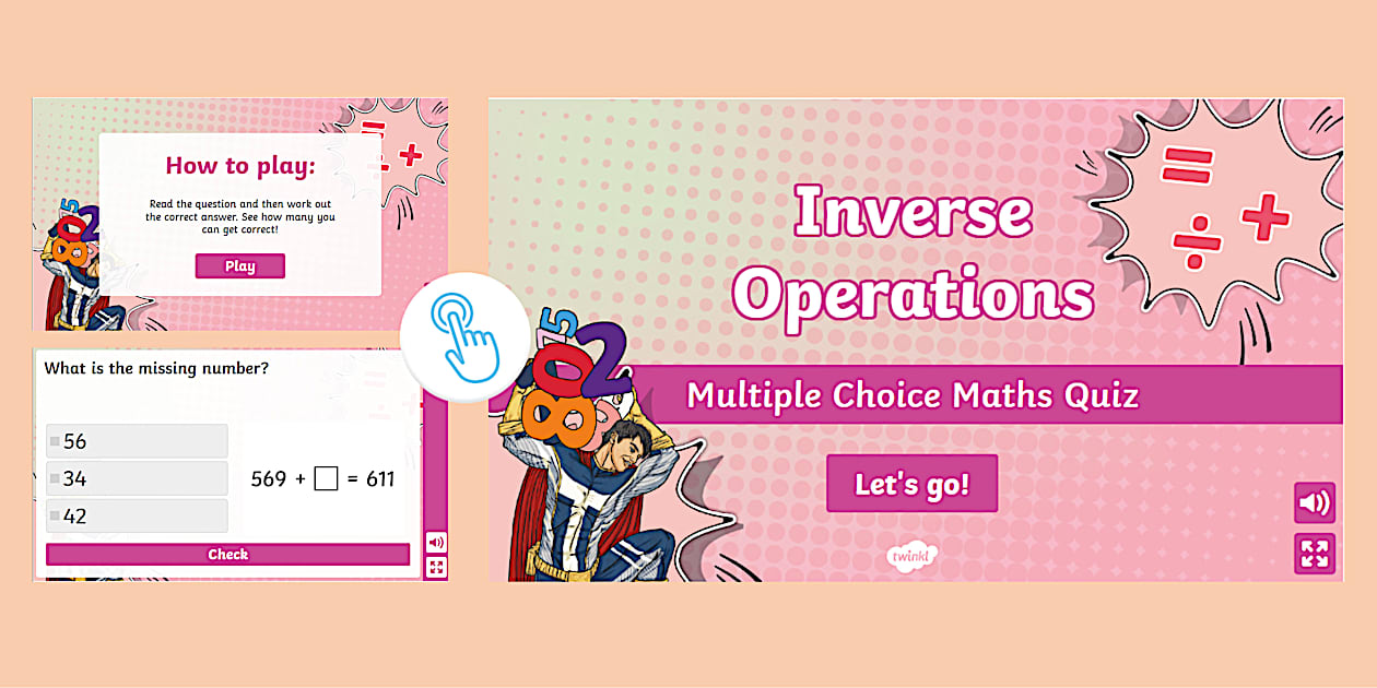 👉 Inverse Operations Multiple Choice Maths Quiz - KS2 Revision 👉 Inverse Operations Multiple Choice Maths Quiz - KS2 Revision