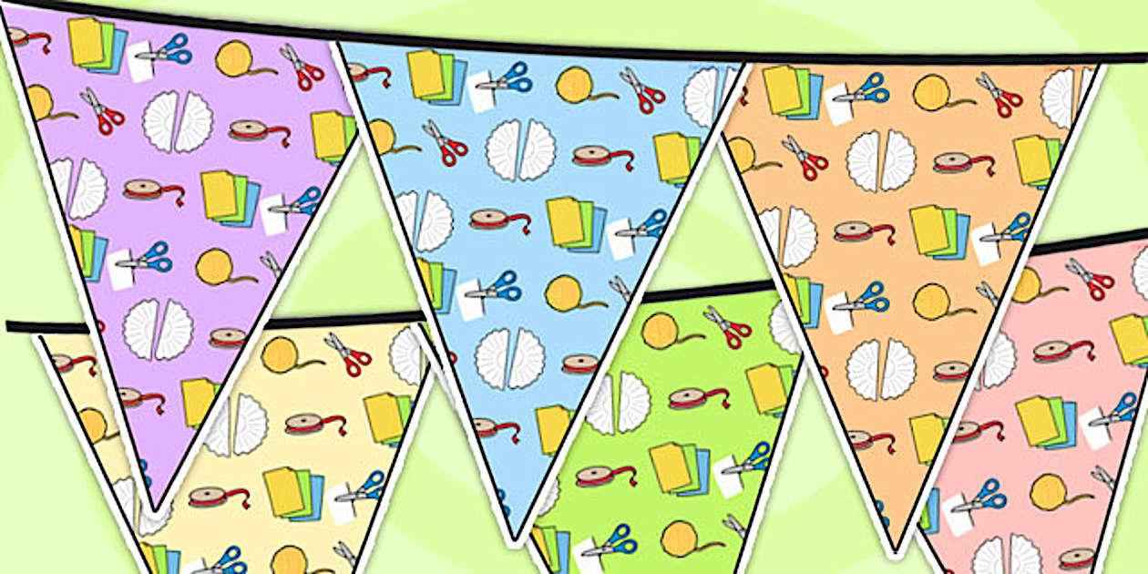 👉 Cutting Area Themed Bunting (Teacher-Made) - Twinkl